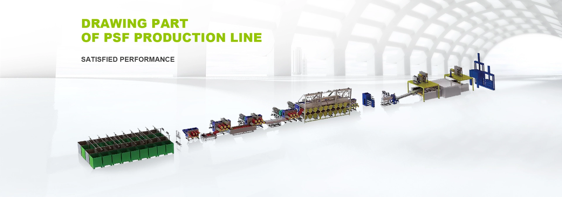 China Polyester Staple Fiber Production Line, PP Fiber Production Line ...